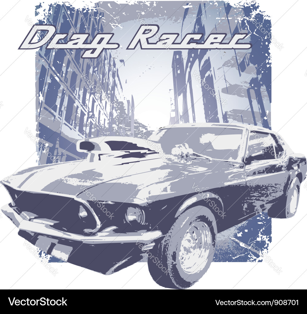 Drag racer Royalty Free Vector Image - VectorStock