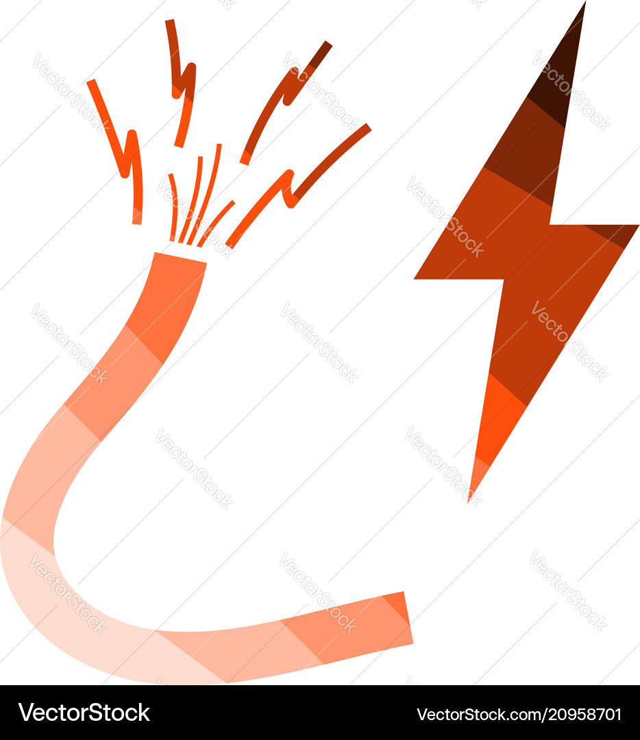 Icon of wire Royalty Free Vector Image - VectorStock