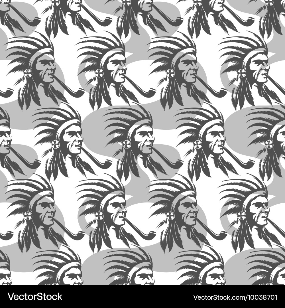 Native american indian seamless pattern Royalty Free Vector