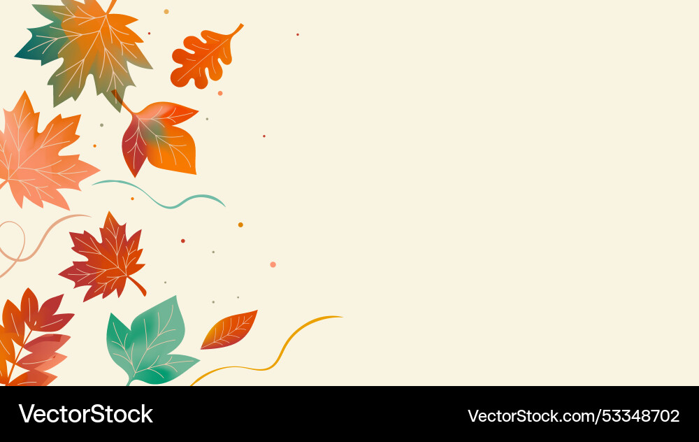 Autumn Leaf Background Royalty Free Vector Image