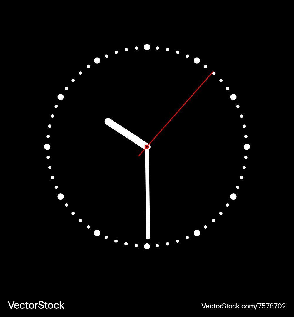 Clock icon jpeg Royalty Free Vector Image - VectorStock