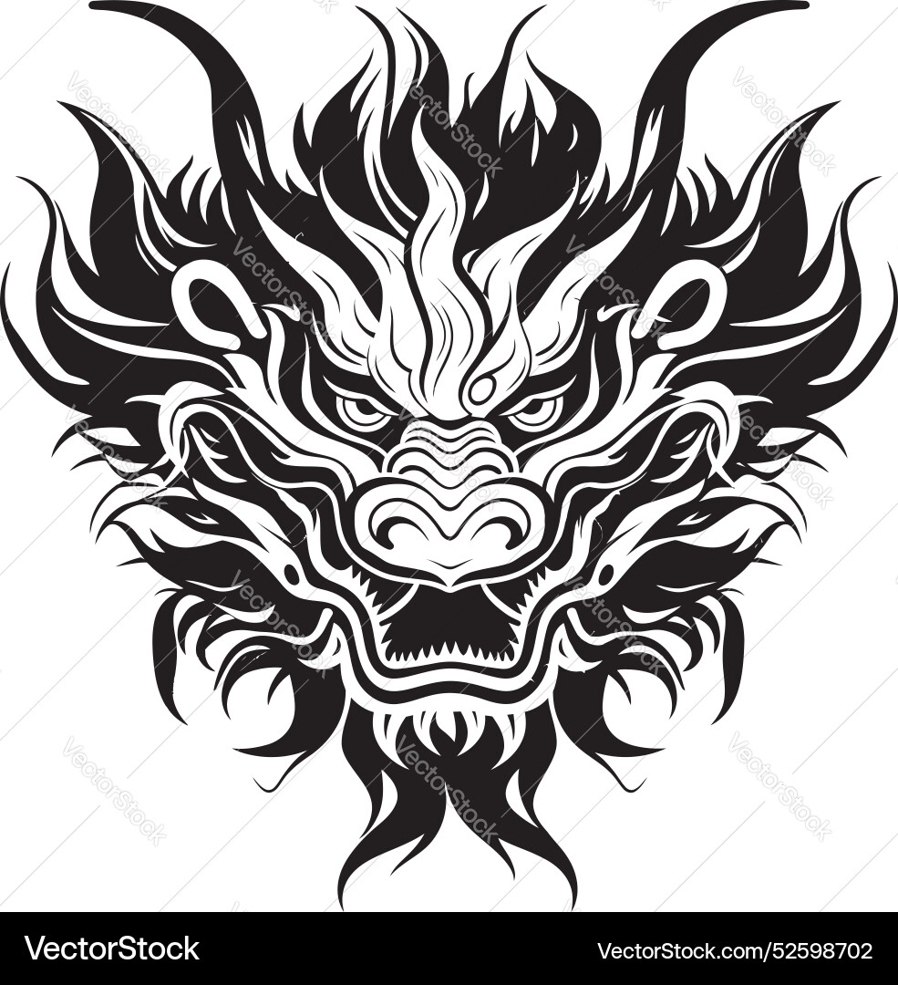 Dragons blessing chinese new year icon celestial Vector Image