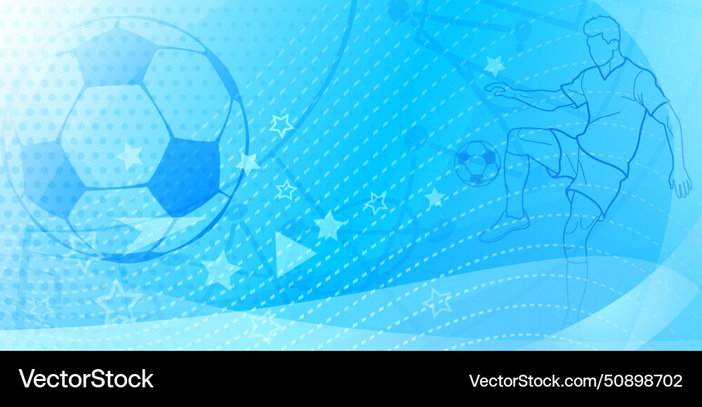 Football themed background Royalty Free Vector Image
