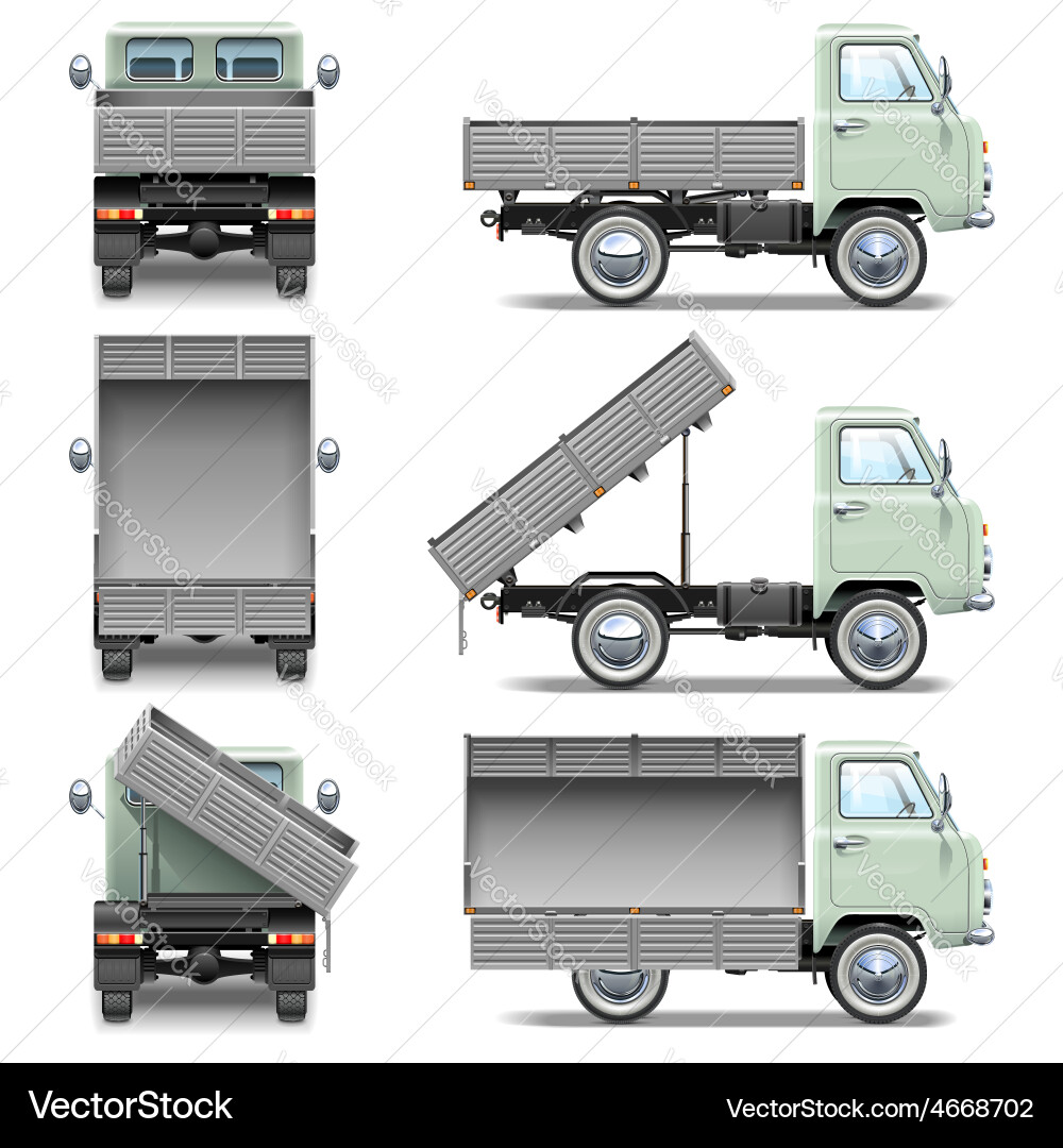 Tipper truck Royalty Free Vector Image - VectorStock