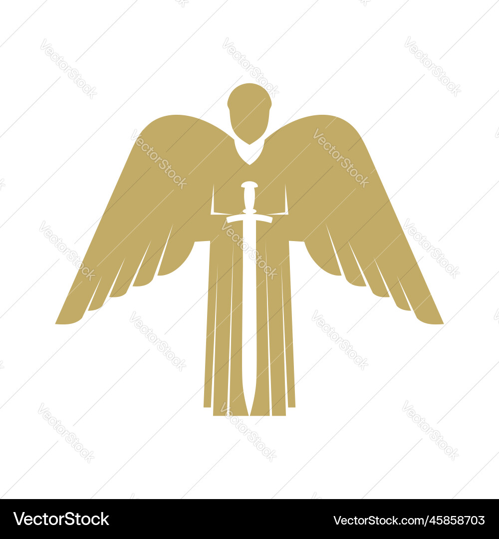 Angel is gods herald Royalty Free Vector Image