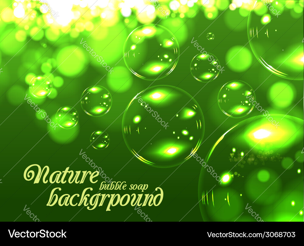 Bubble soap background Royalty Free Vector Image