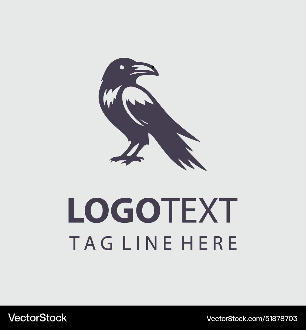 Crow logo Royalty Free Vector Image - VectorStock
