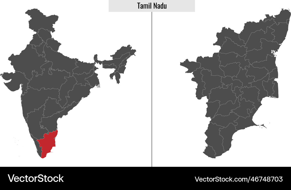Tamil Nadu Map Outline Vector Images (over 150)