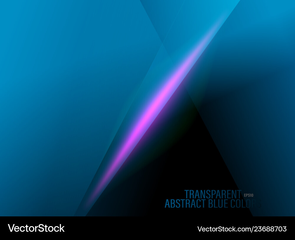 Transparent abstract blue color Royalty Free Vector Image