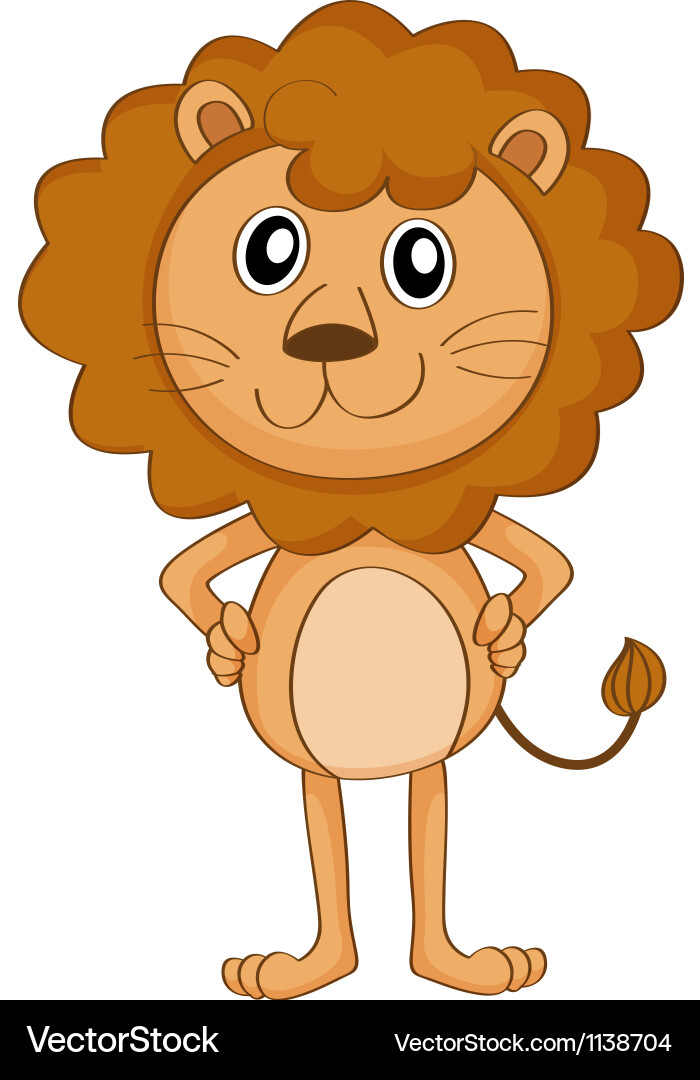 A lion Royalty Free Vector Image - VectorStock