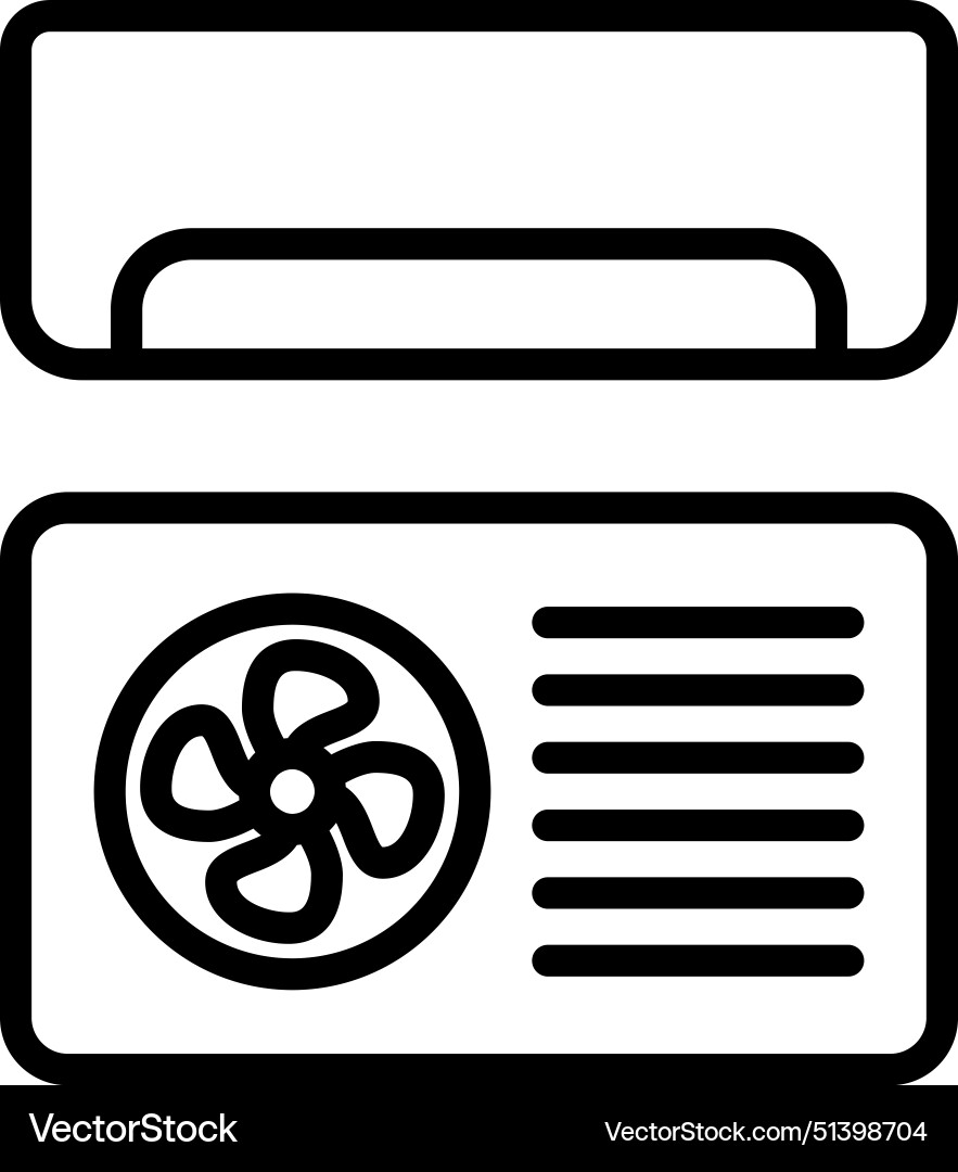 Air conditioning ac icon Royalty Free Vector Image