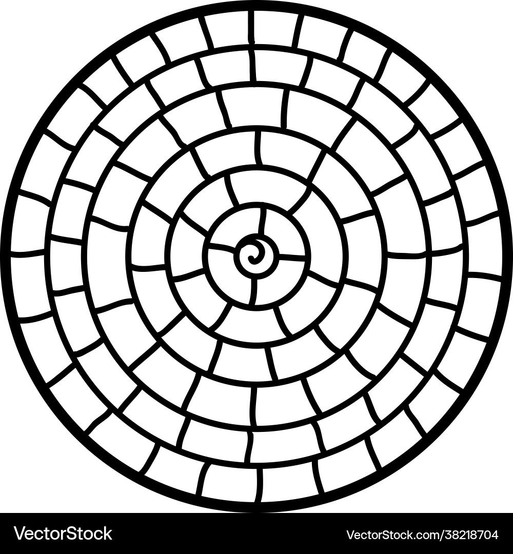 Coloring book carpet Royalty Free Vector Image