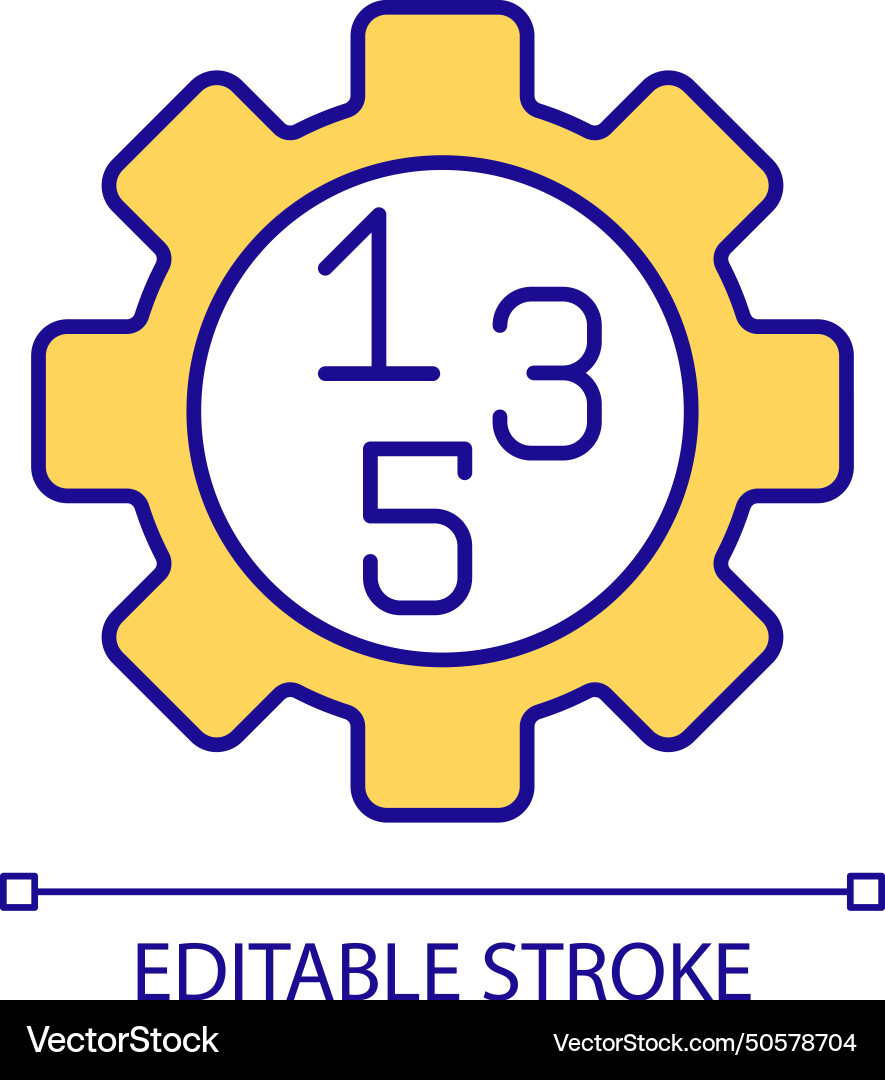 Focus control technique rgb color icon Royalty Free Vector