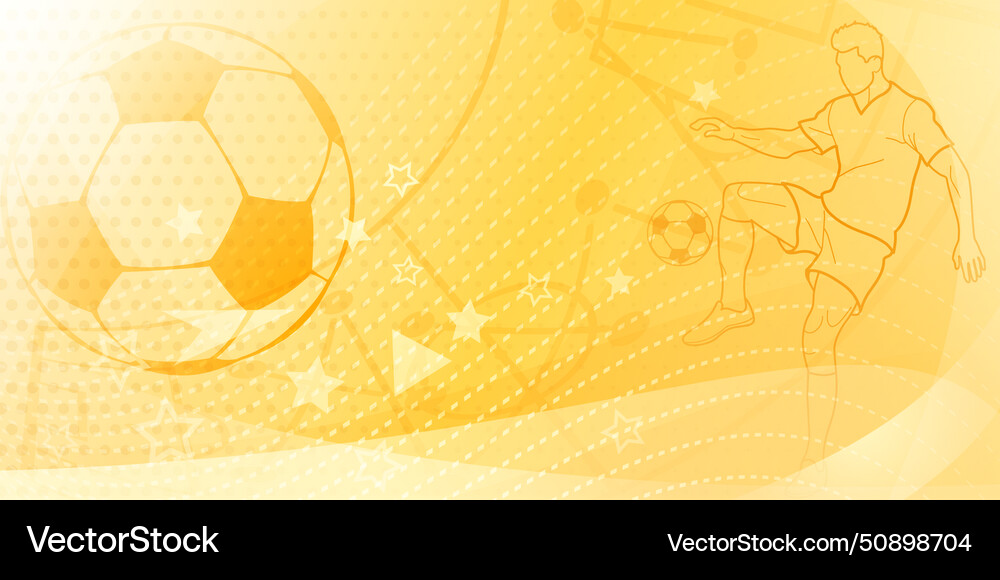 Football themed background Royalty Free Vector Image
