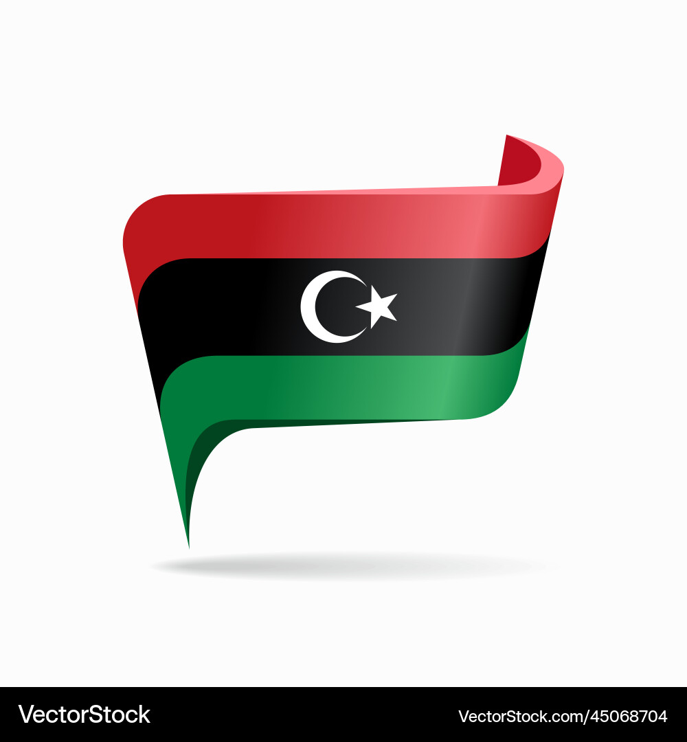 Libyan flag map pointer layout Royalty Free Vector Image Libyan flag map pointer layout Royalty Free Vector Image