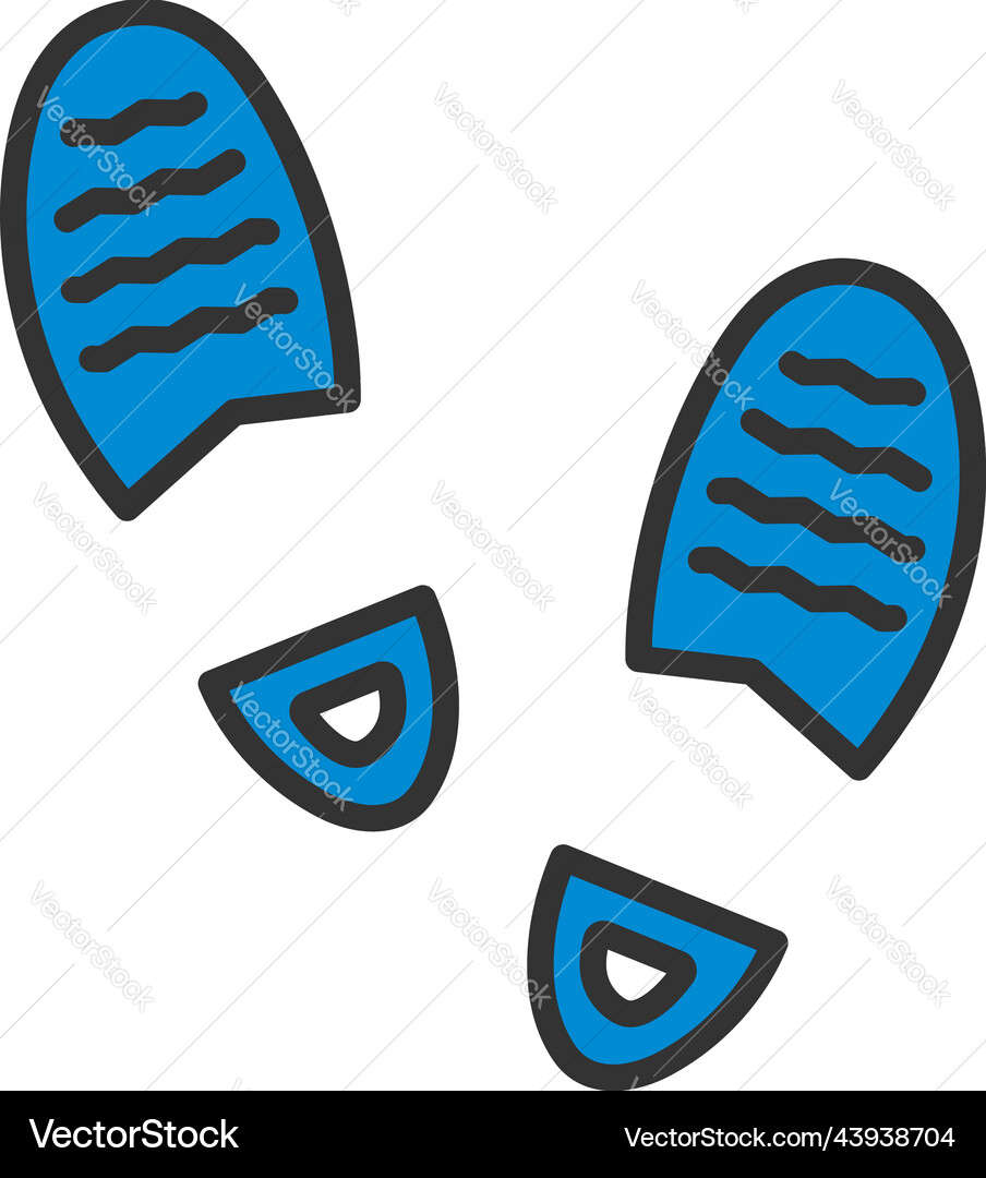 Man footprint icon Royalty Free Vector Image - VectorStock