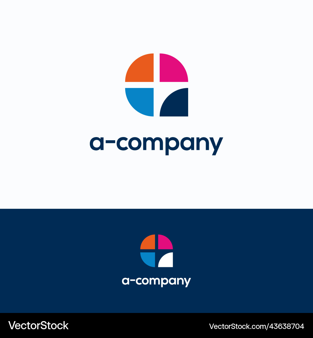 Ompany logo Royalty Free Vector Image - VectorStock