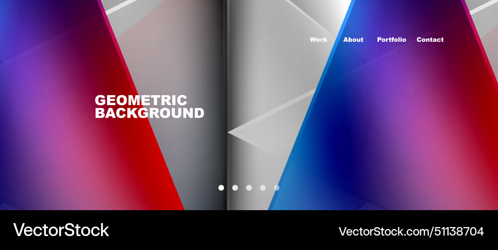 Rectangle pattern with red electric blue and Vector Image