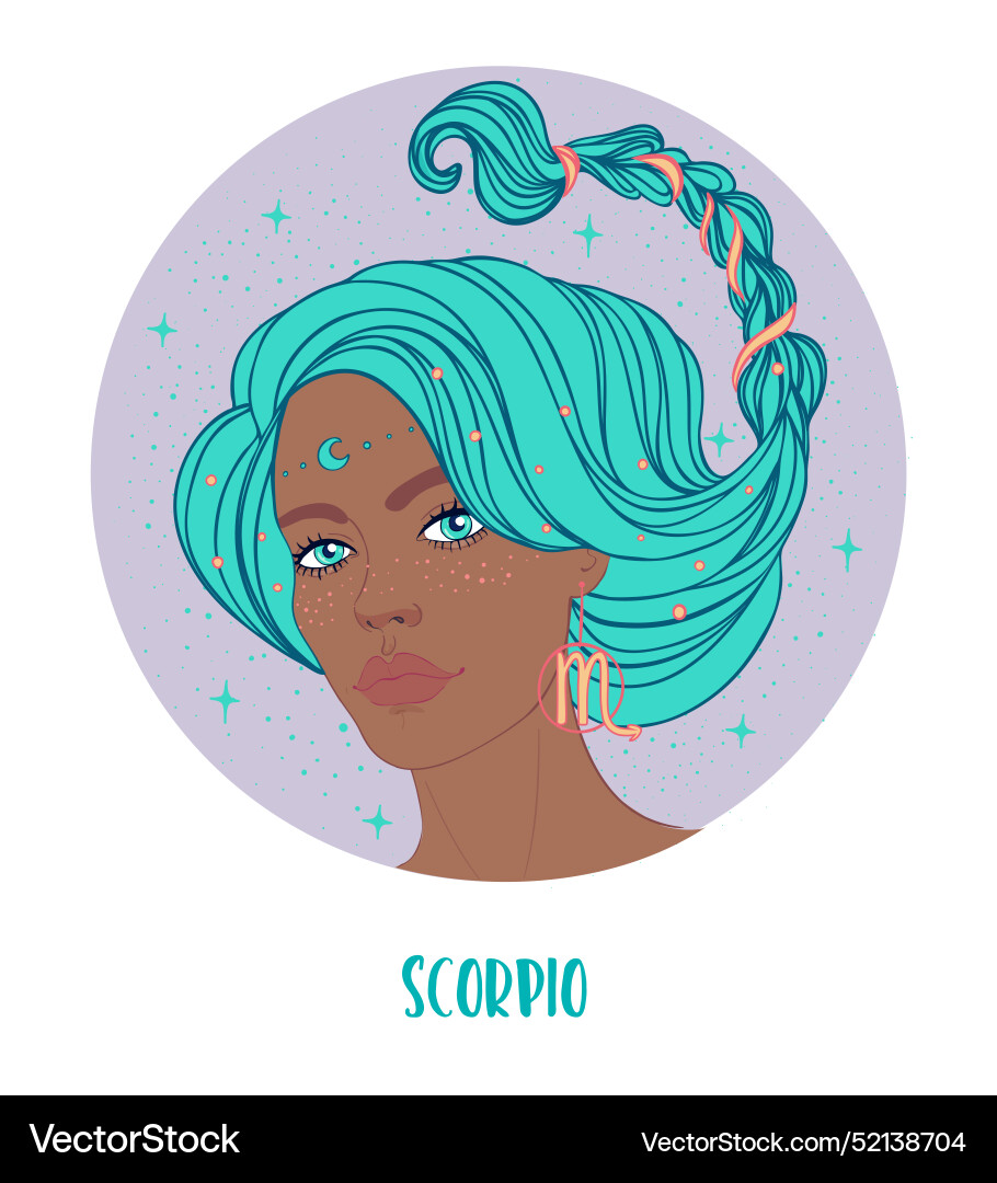 Scorpio astrological sign Royalty Free Vector Image