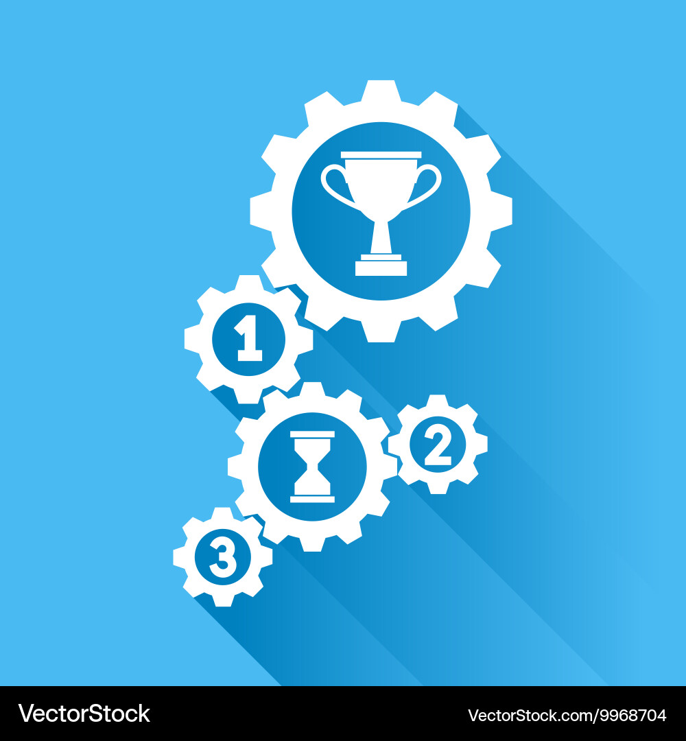 Work and achievements Royalty Free Vector Image