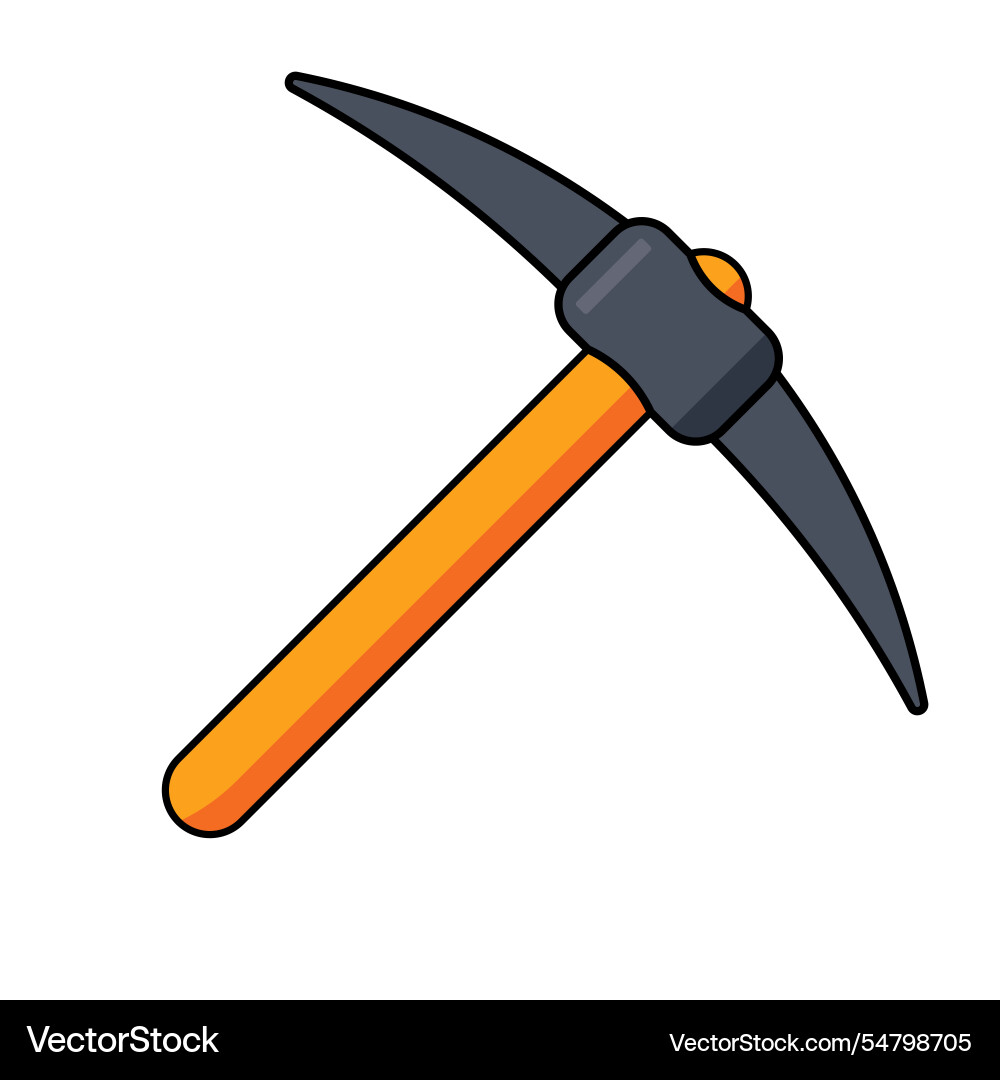 Pickaxe Royalty Free Vector Image - VectorStock
