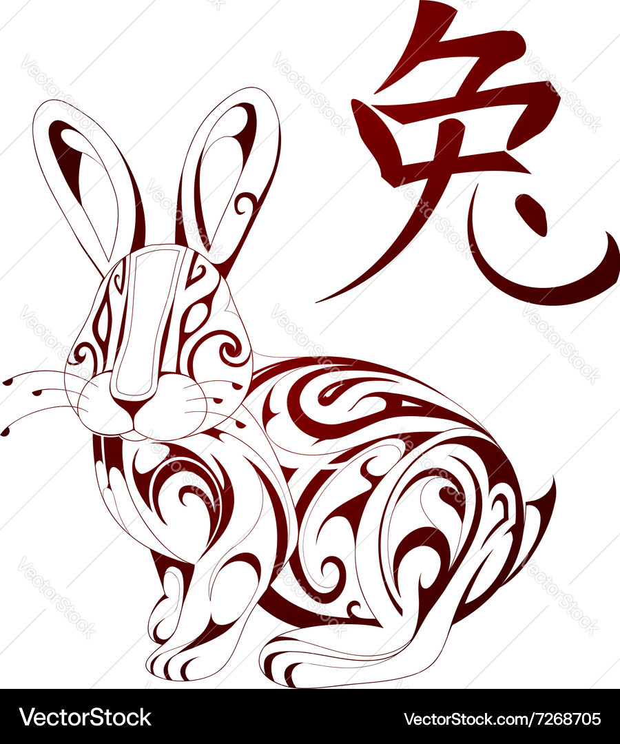 Chinese Rabbit Tattoo