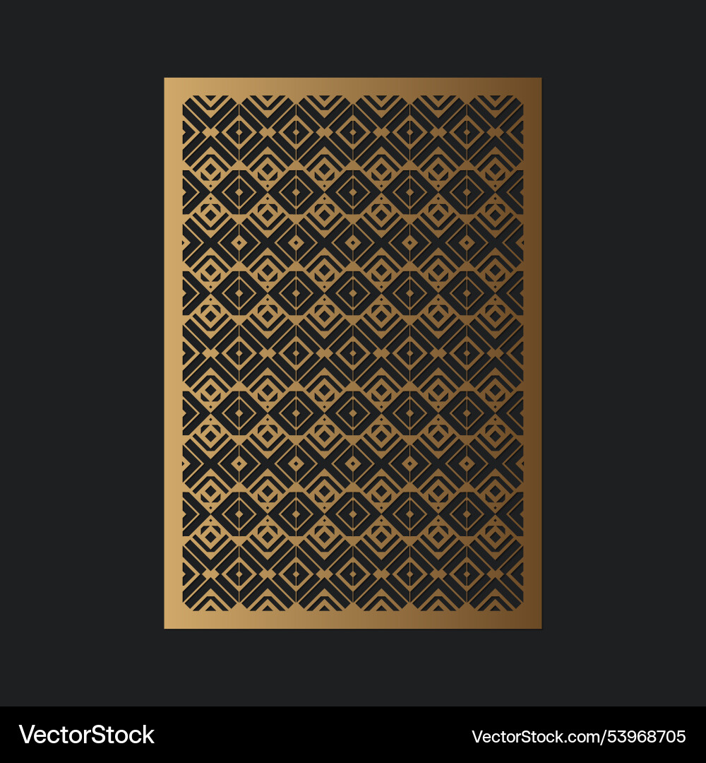 Seamless die cut decorative pattern template Vector Image