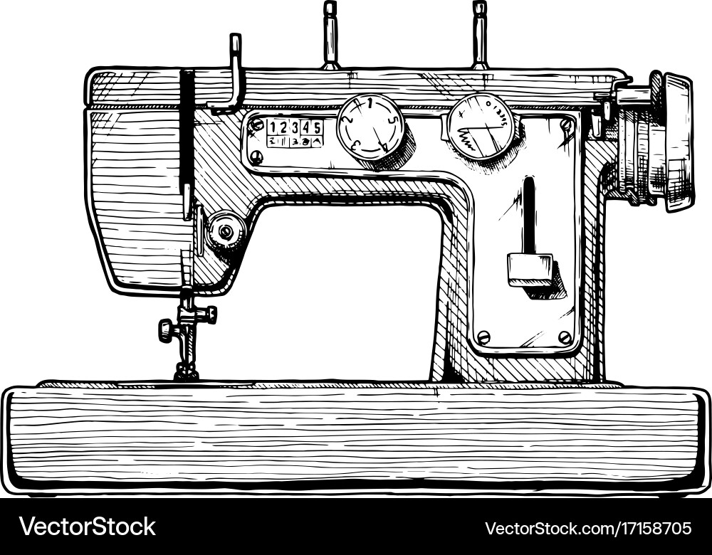 Sewing machine Royalty Free Vector Image - VectorStock