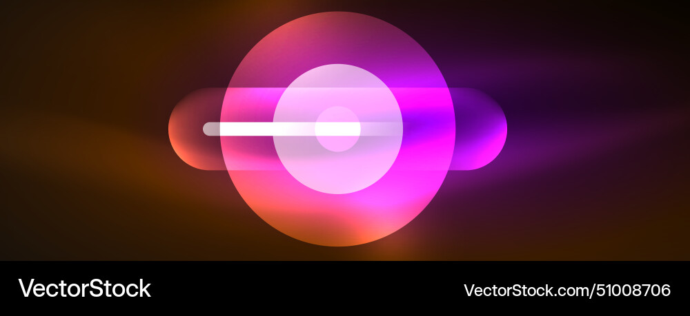 A magenta circle with white center on dark Vector Image