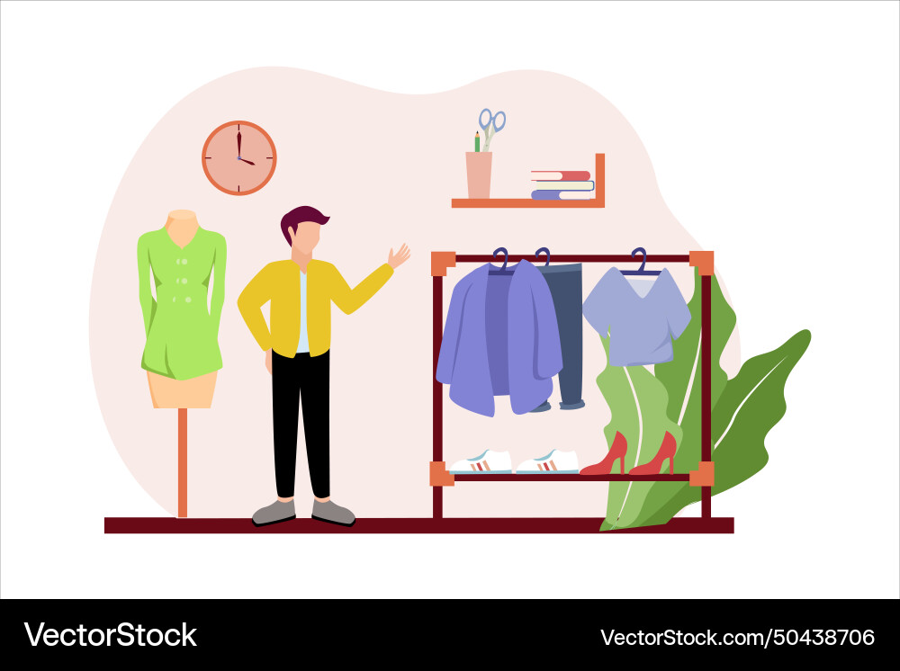 Fashion flat design Royalty Free Vector Image - VectorStock