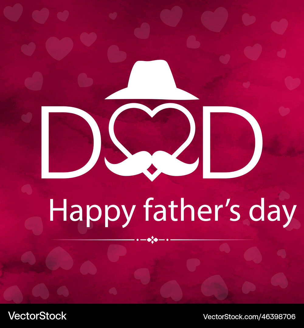 Happy fathers day banner design Royalty Free Vector Image