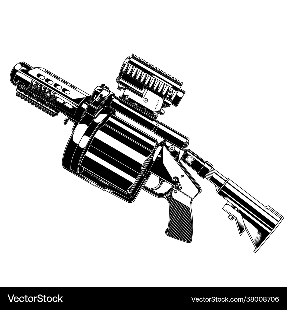 Launcher grenade Royalty Free Vector Image - VectorStock
