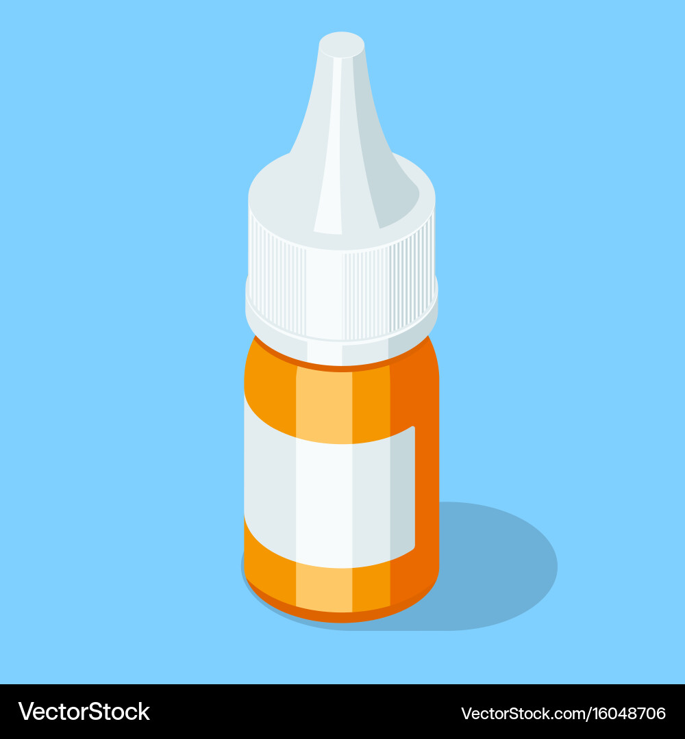 Medical drops bottle Royalty Free Vector Image