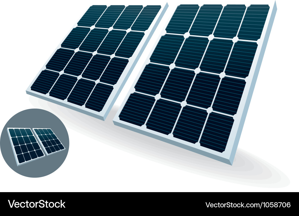 Solar battery Royalty Free Vector Image - VectorStock