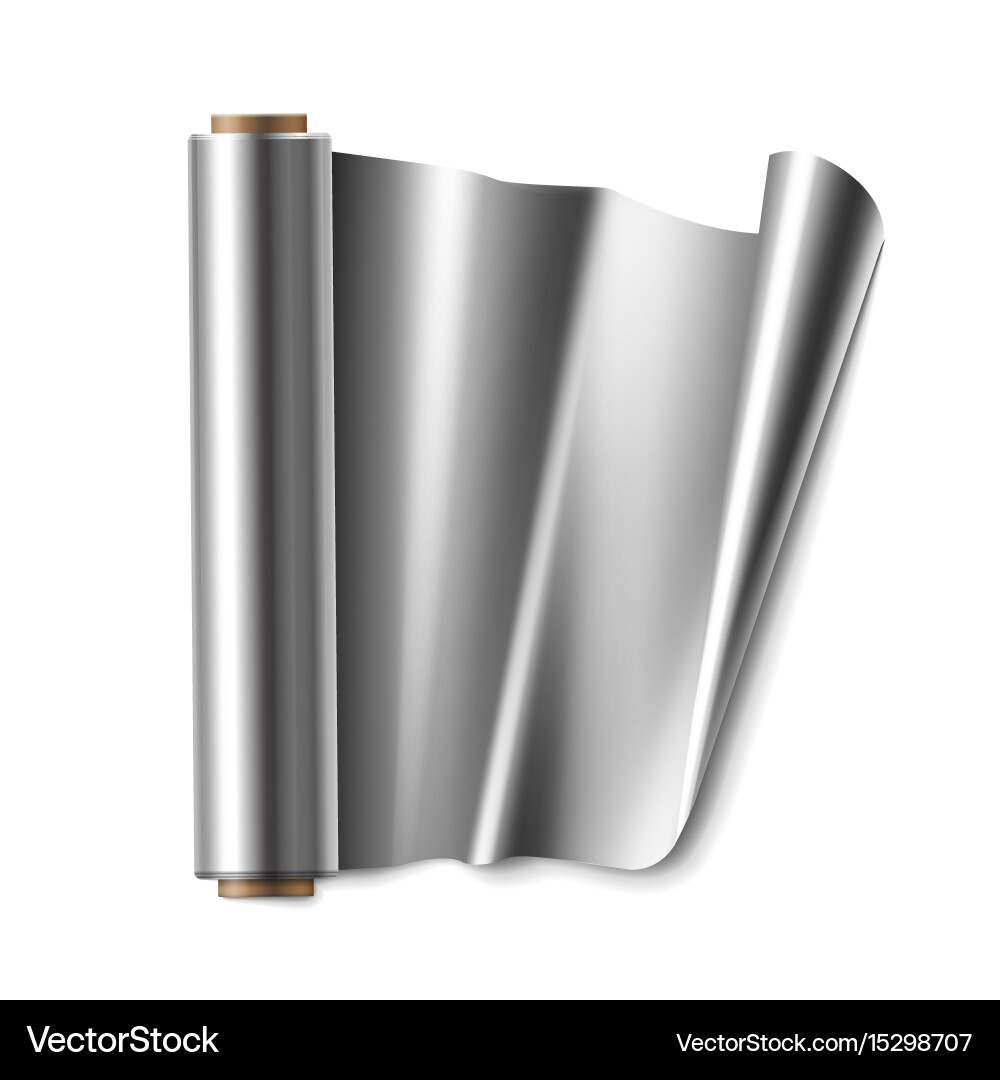 Aluminum Foil Roll Royalty Free Vector Image - VectorStock