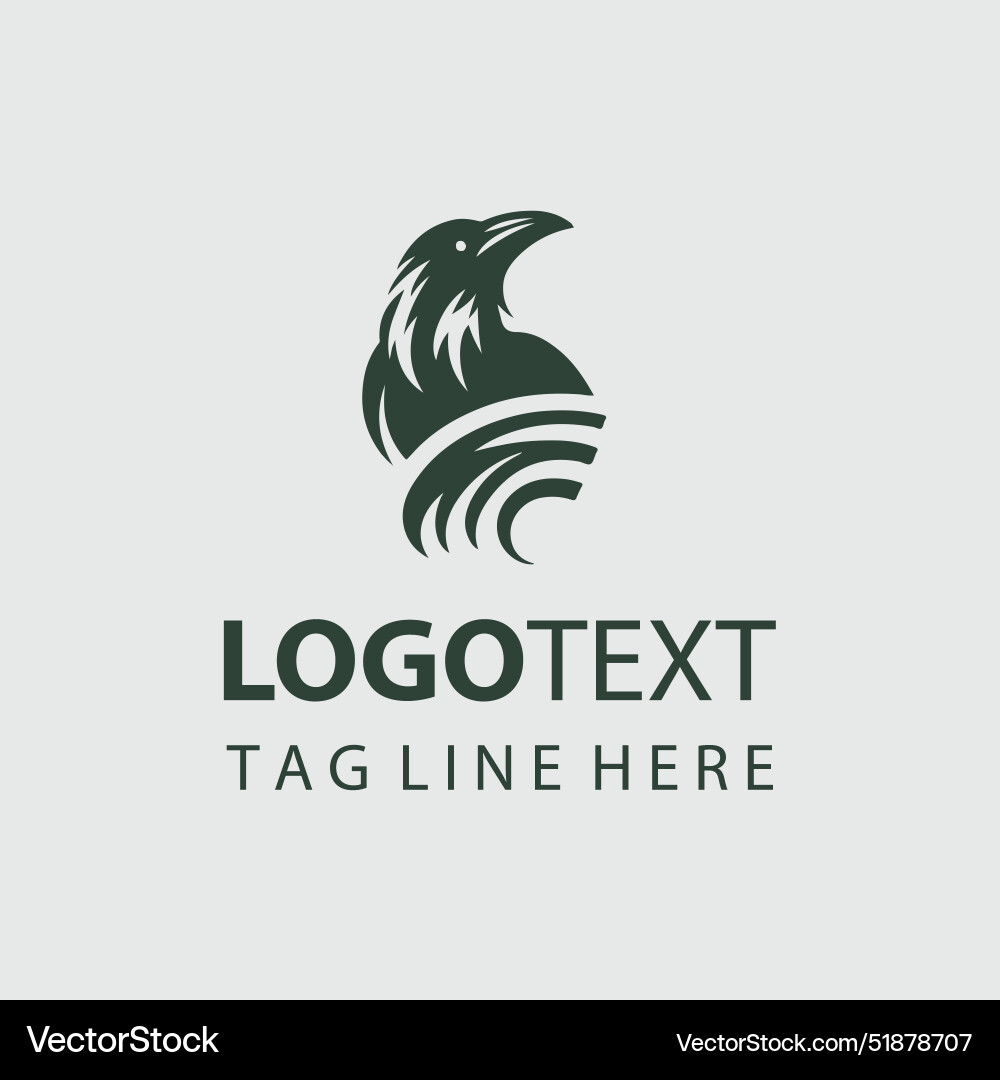 Crow logo Royalty Free Vector Image - VectorStock