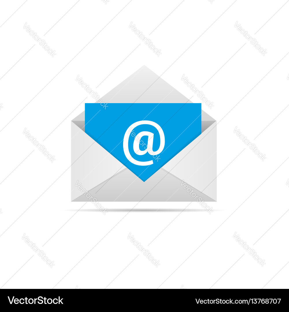 Envelope with email Royalty Free Vector Image - VectorStock