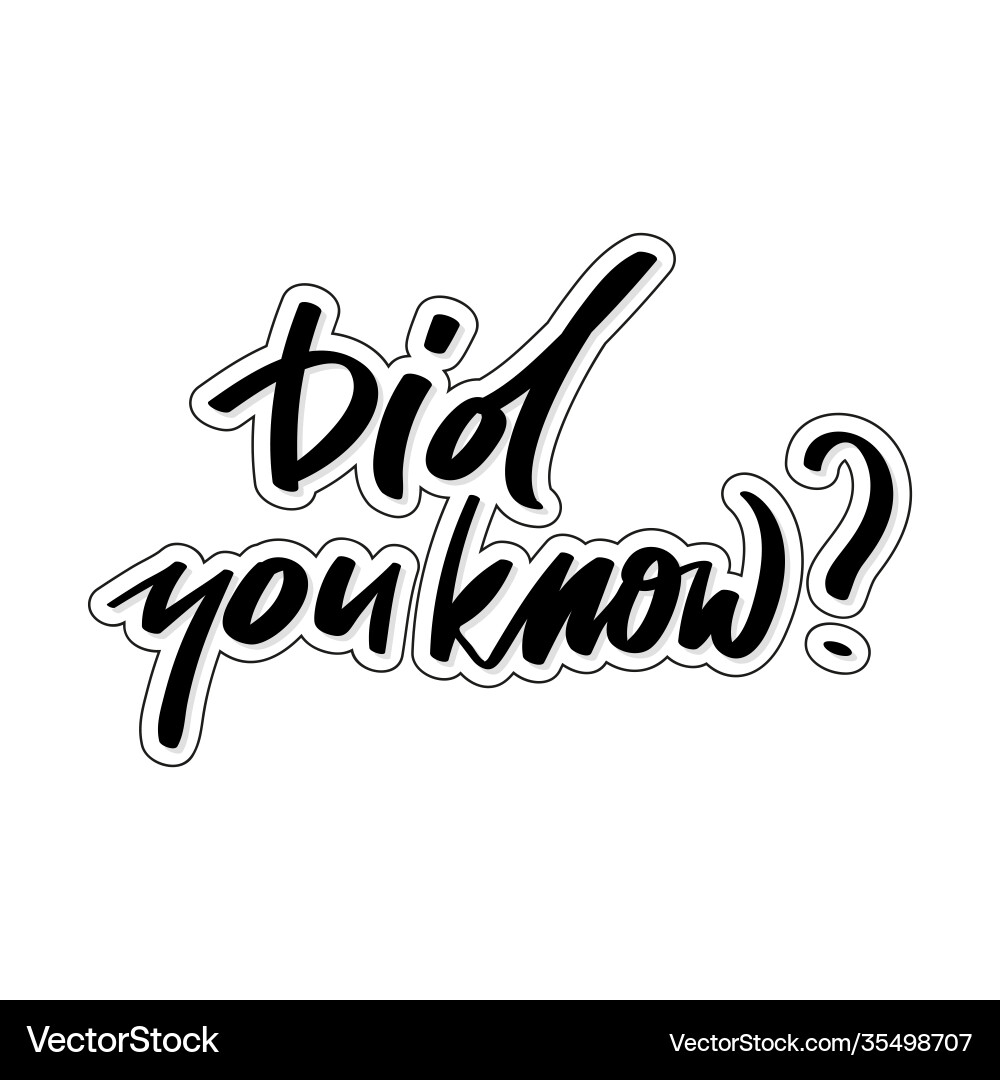 Interesting facts symbol Royalty Free Vector Image