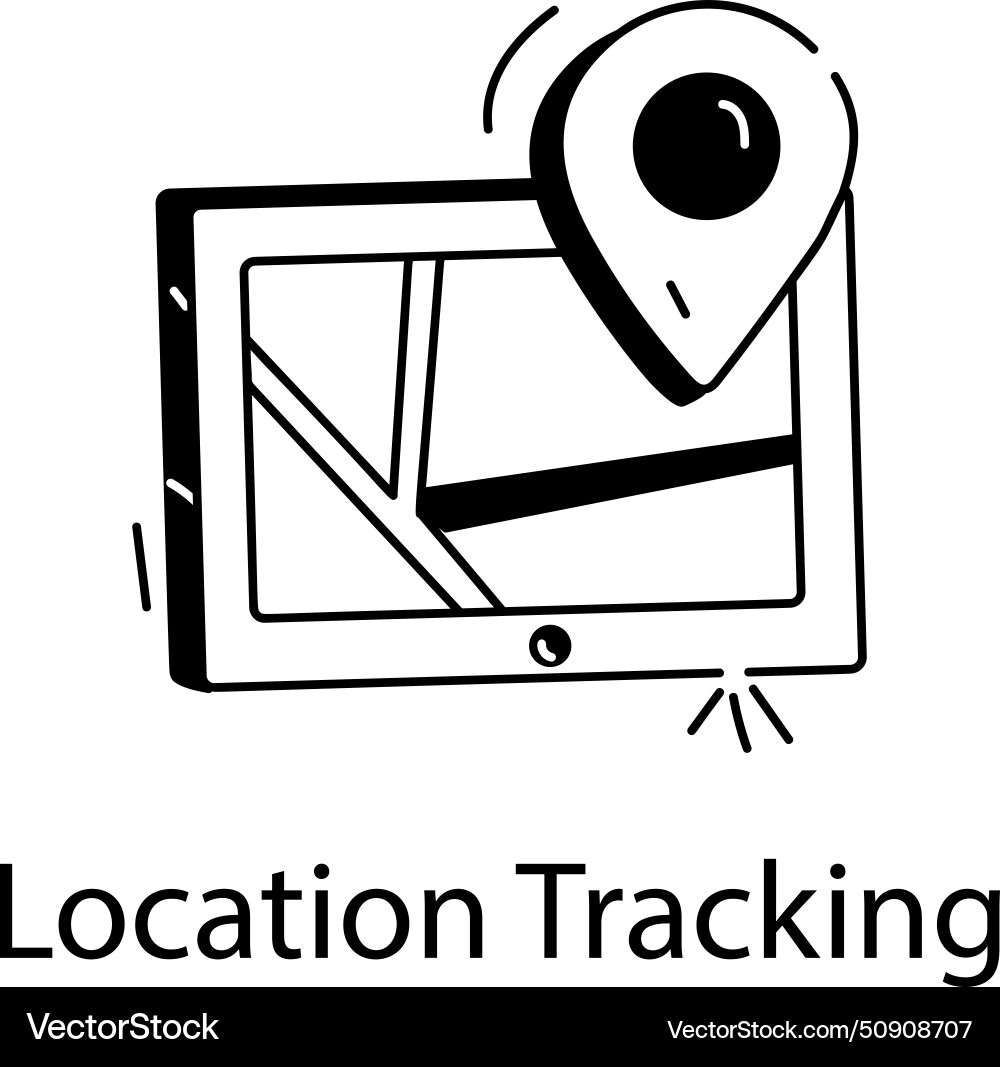 Location tracking Royalty Free Vector Image - VectorStock