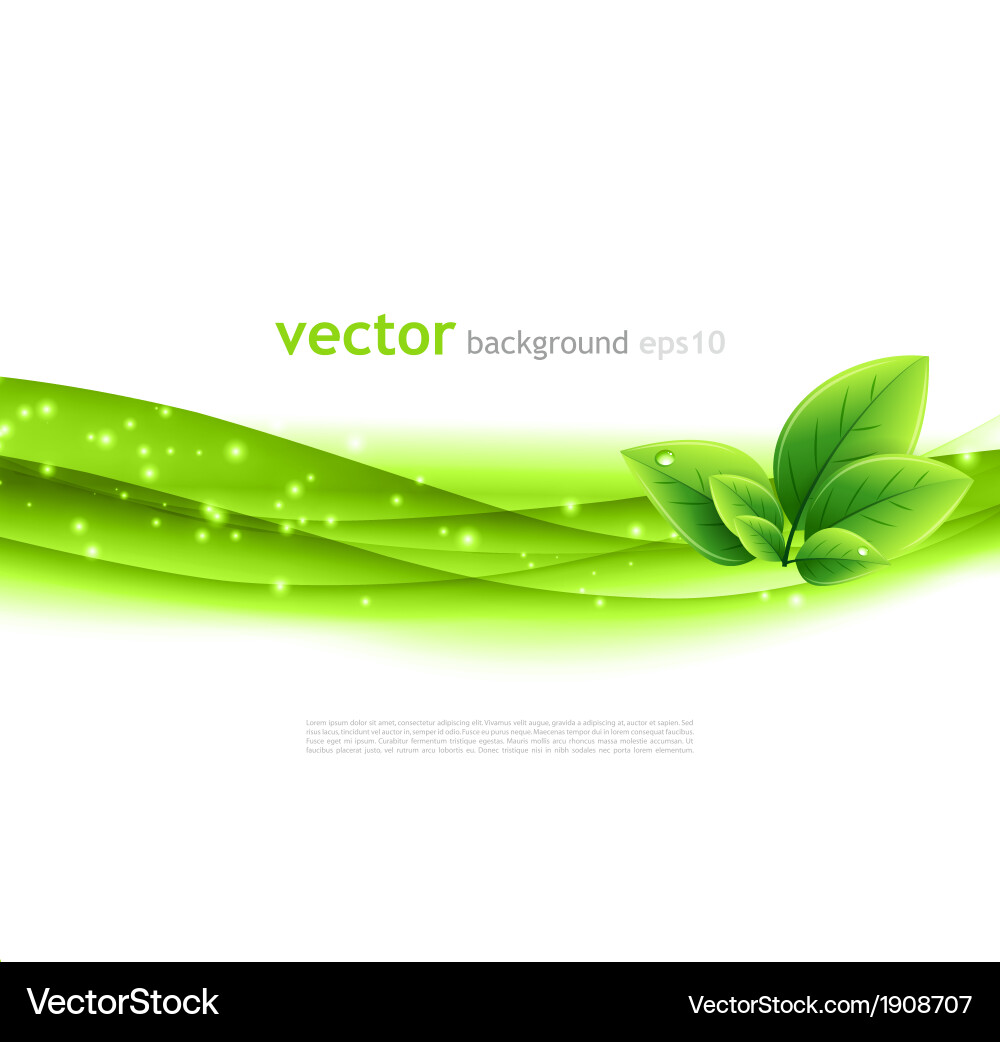 Nature Ecology Background Royalty Free Vector Image