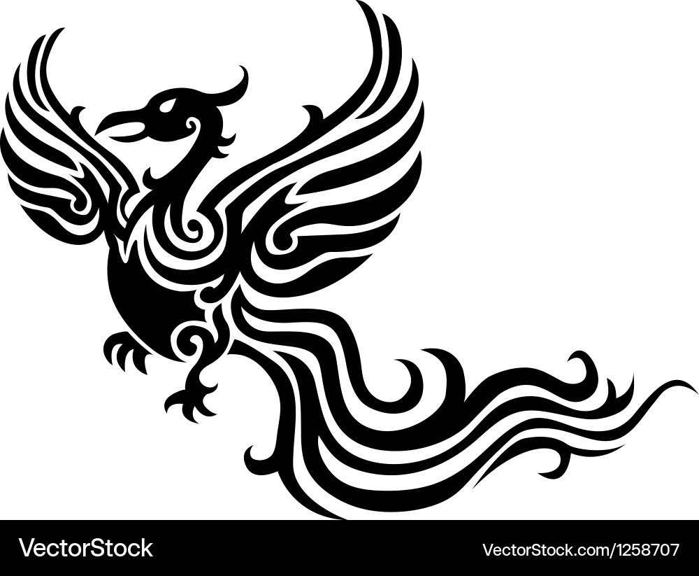 Phoenix tattoo Royalty Free Vector Image - VectorStock