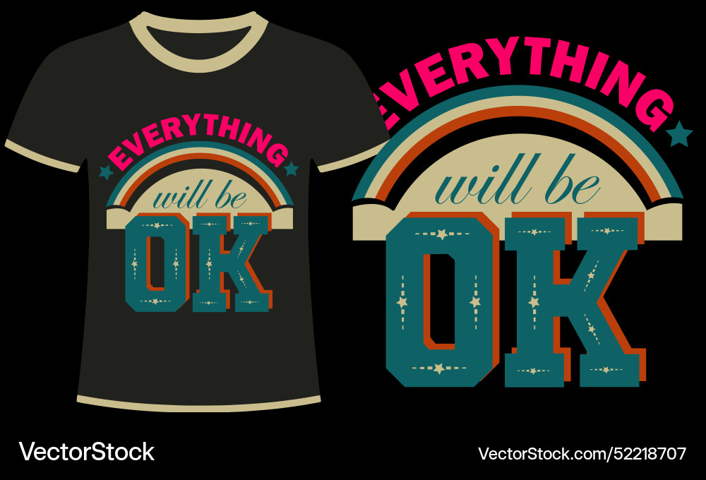 Typography t shirt design Royalty Free Vector Image