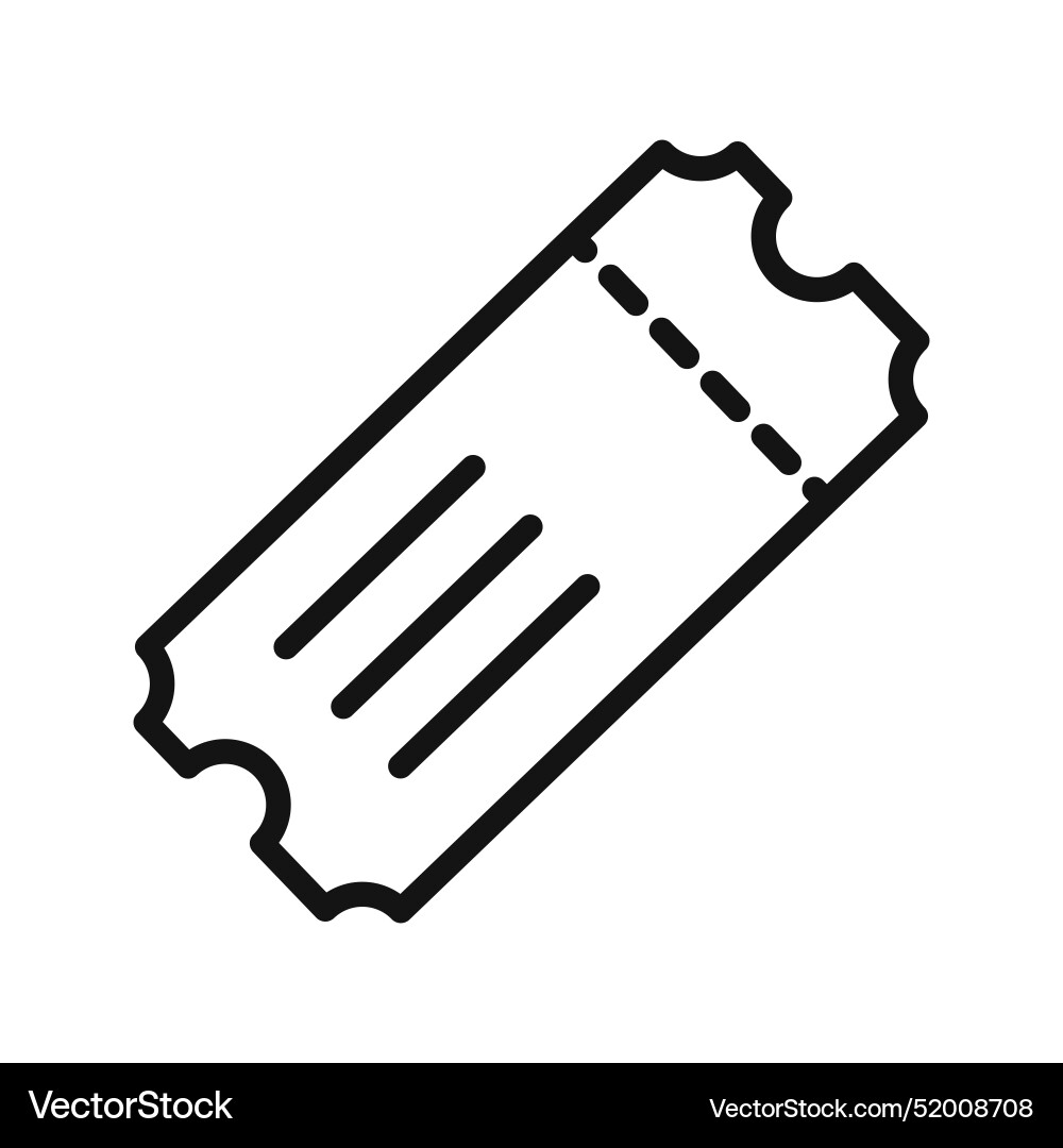 Event ticket icon perfect for concerts Royalty Free Vector