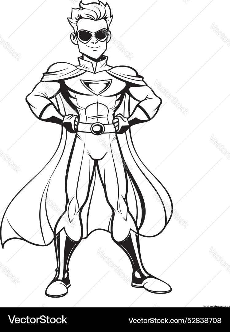Mighty guardian iconic superhero logo heroic Vector Image