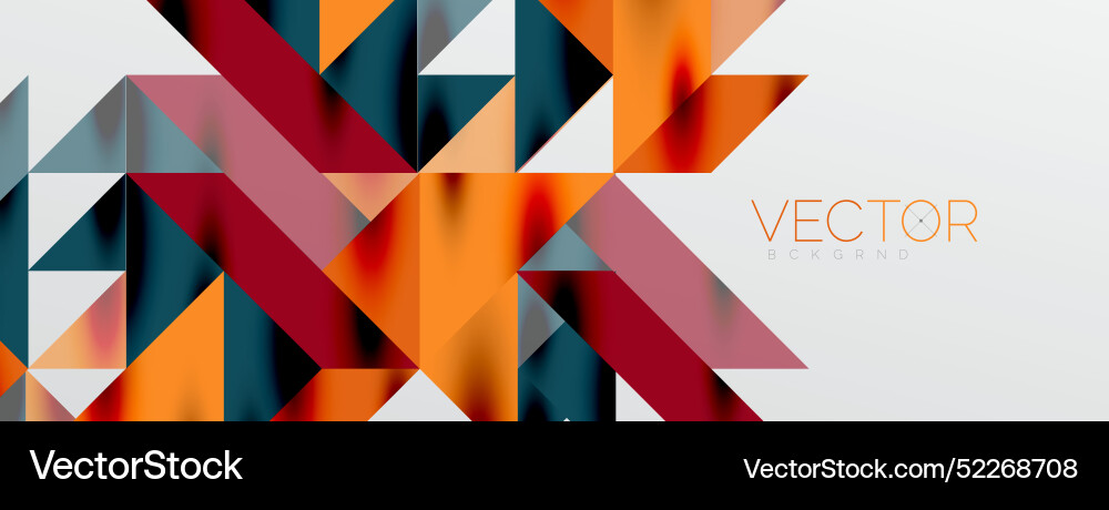 Tech minimal overlapping triangle shapes elements Vector Image