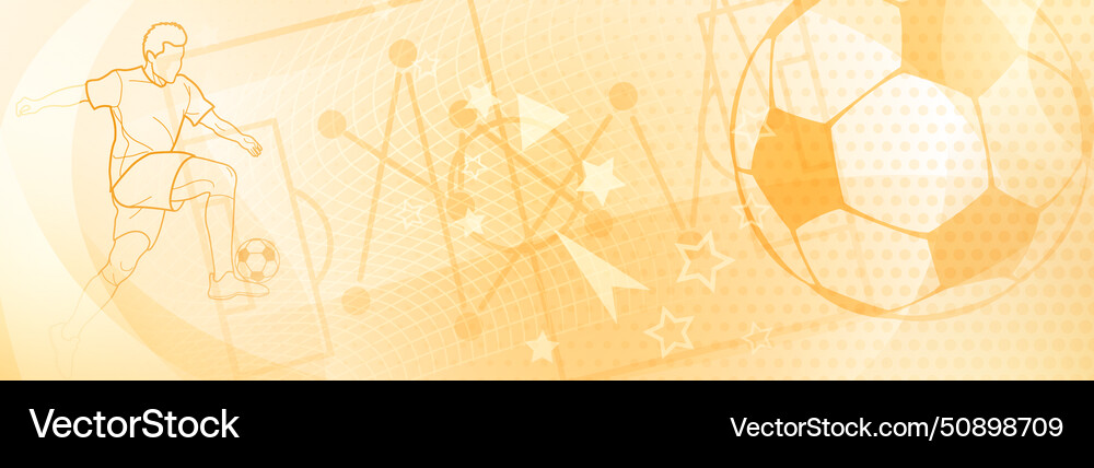 Football themed background Royalty Free Vector Image