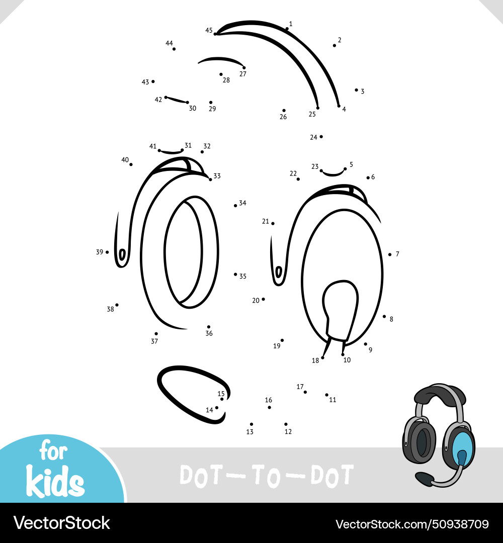 Numbers game education dot to pilots Royalty Free Vector