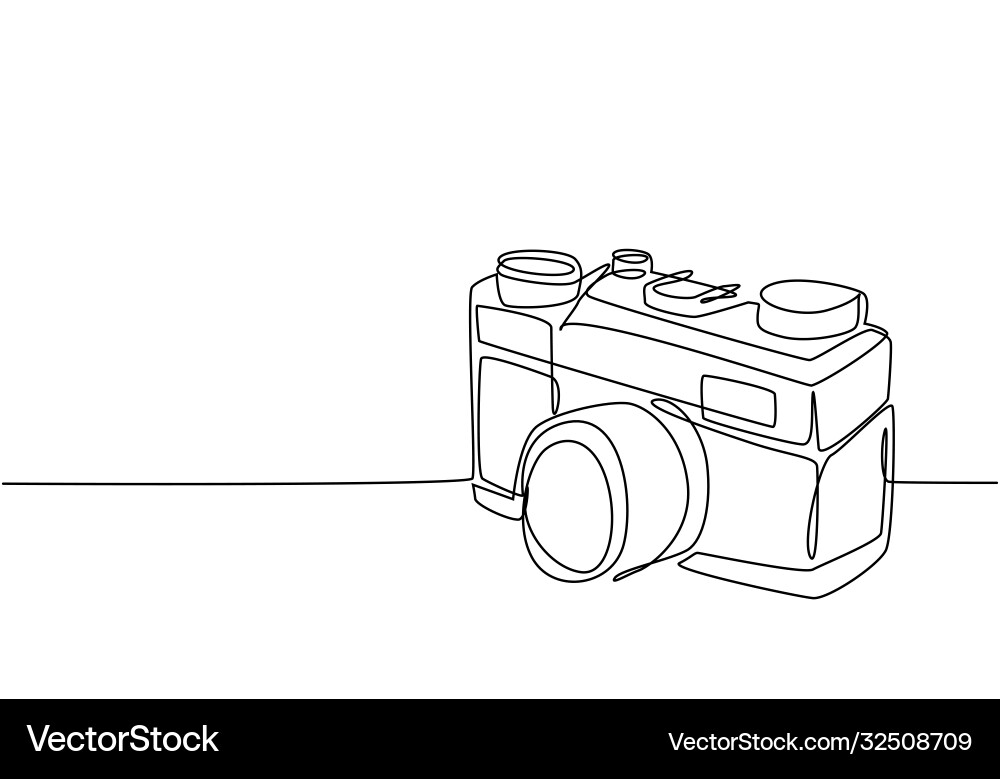 Continuous Line Drawing Camera Vector Images (over 970)