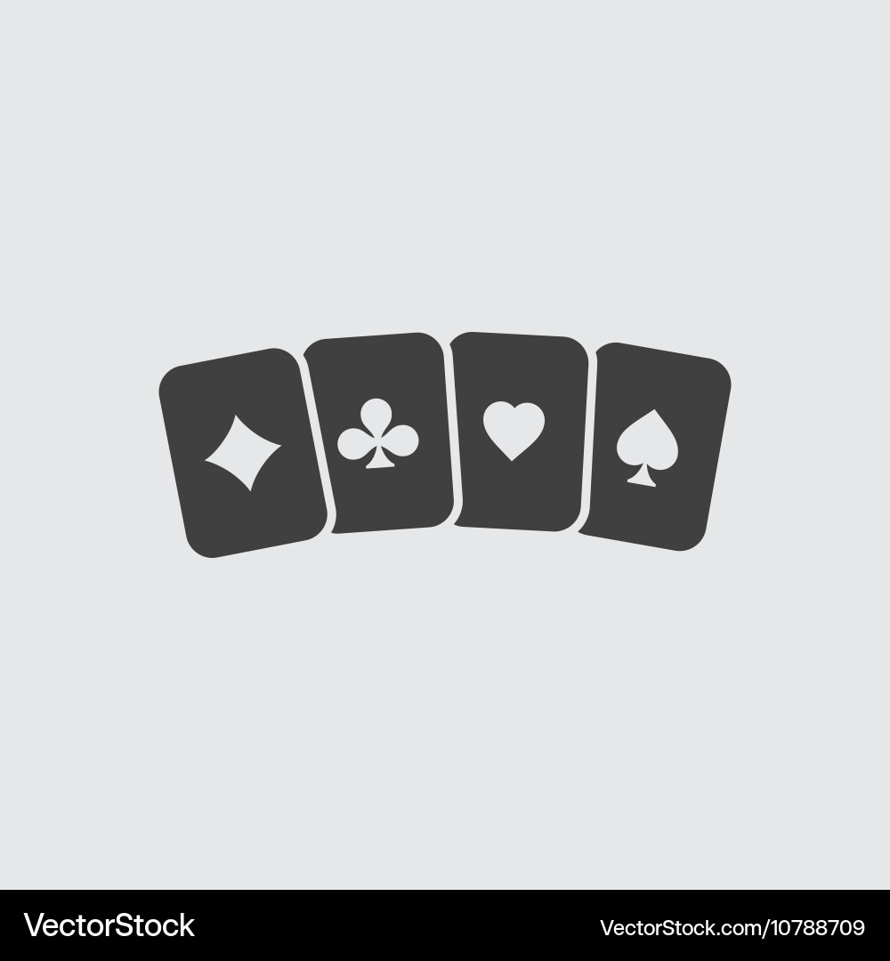 Playing card icon Royalty Free Vector Image - VectorStock