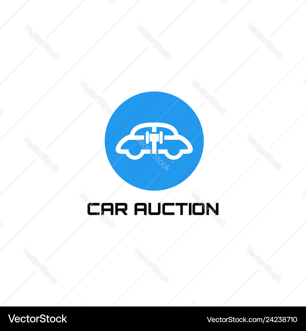 Car auction logo Royalty Free Vector Image - VectorStock